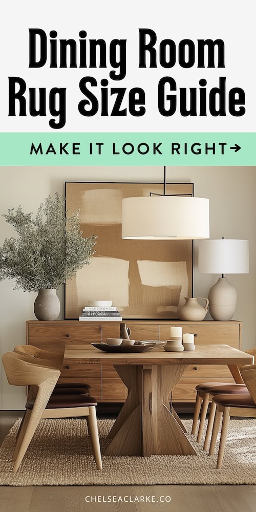 The Correct Dining Room Rug Size For Your Table